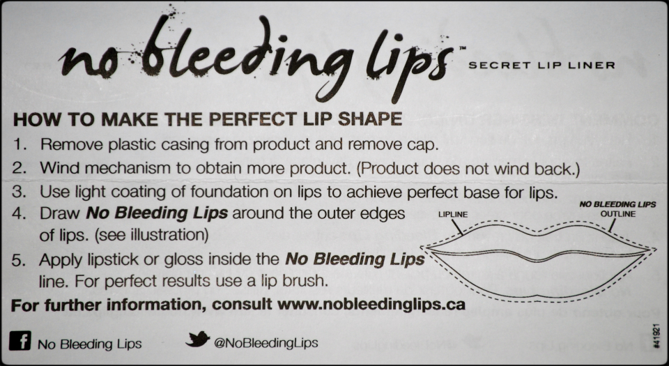 New! ‘No Bleeding Lips Secret Lip Liner’ (trial & review) | ommorphia ...