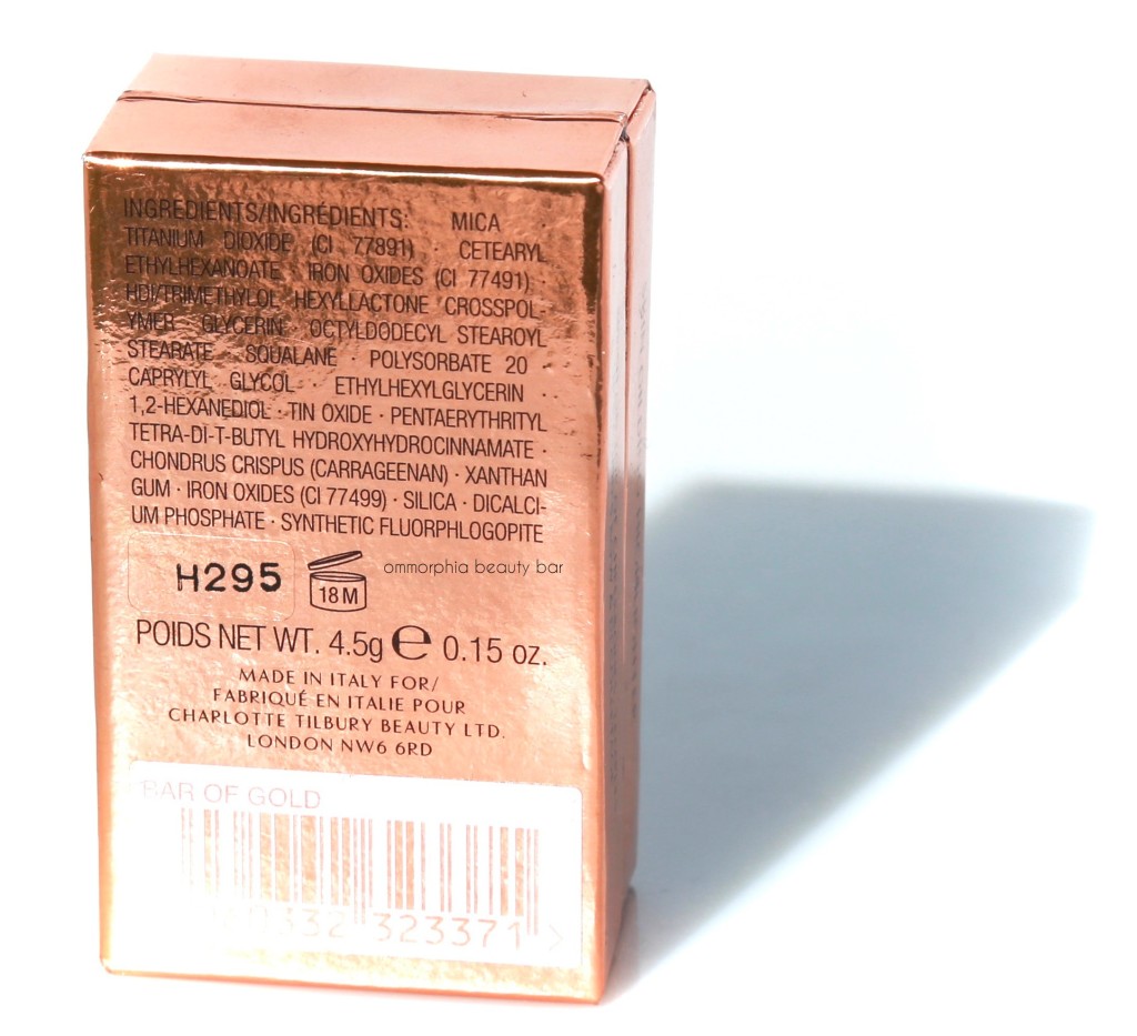 Charlotte Tilbury | Bar Of Gold Skin Gilding Highlighter | ommorphia ...