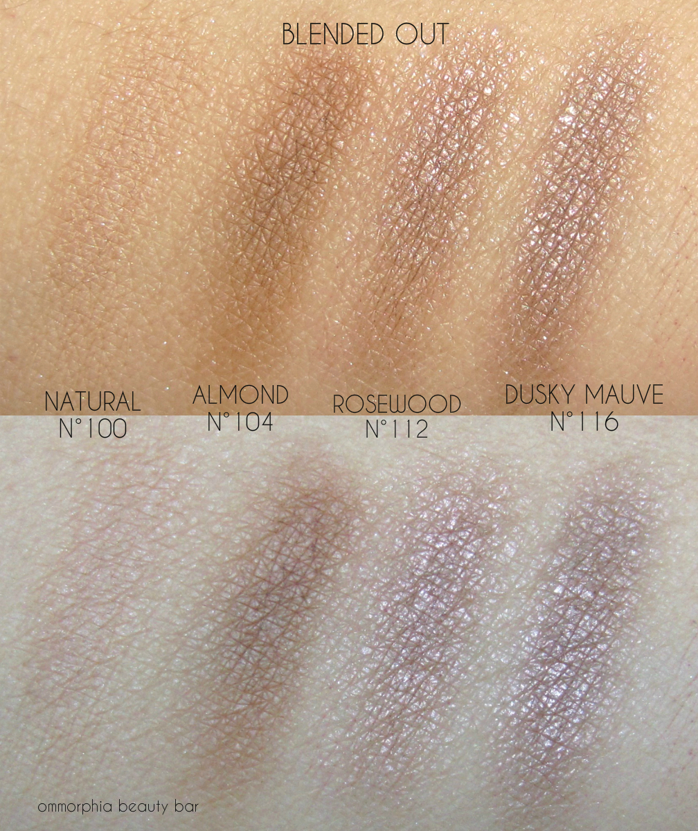 Burberry Eye Colour Contour swatches 2 | ommorphia beauty bar